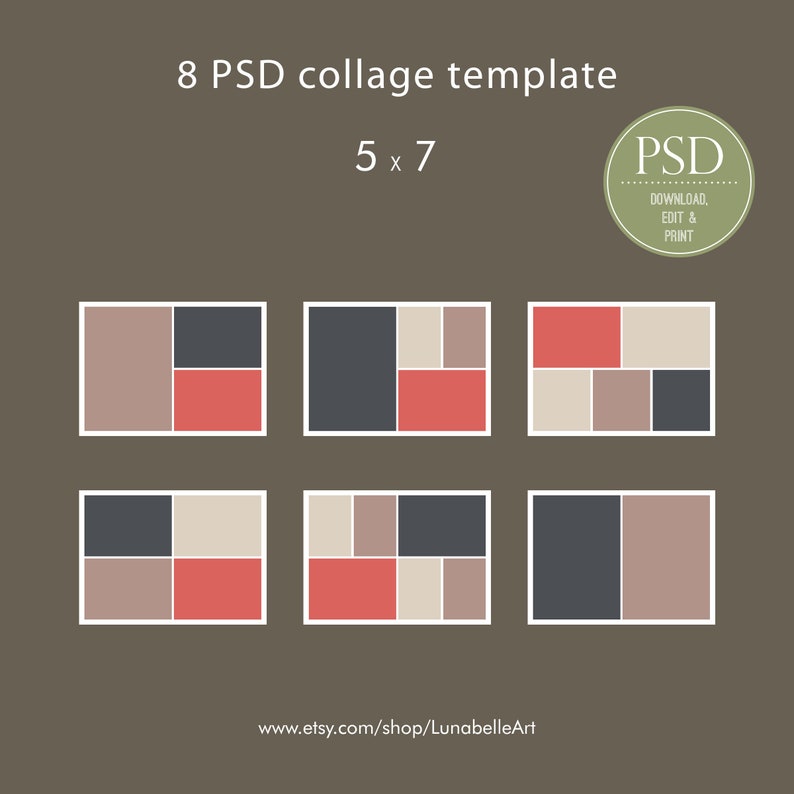 Storyboard 5x7 (12 Files) | Collage Set | Multiple Layouts | Photo ...