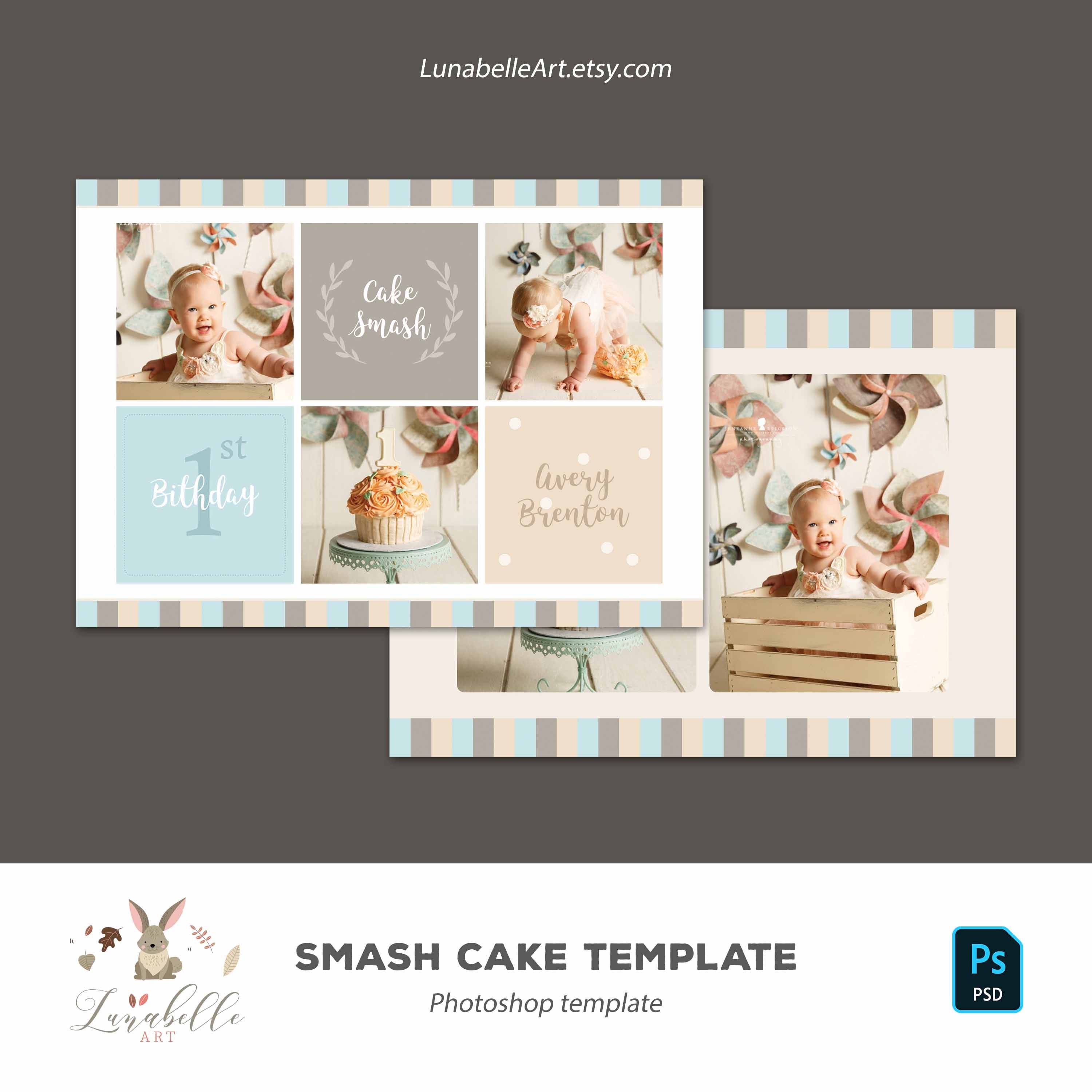 Cake Smash Template | Cake Smash Storyboard | Cake Smash Mini Session ...