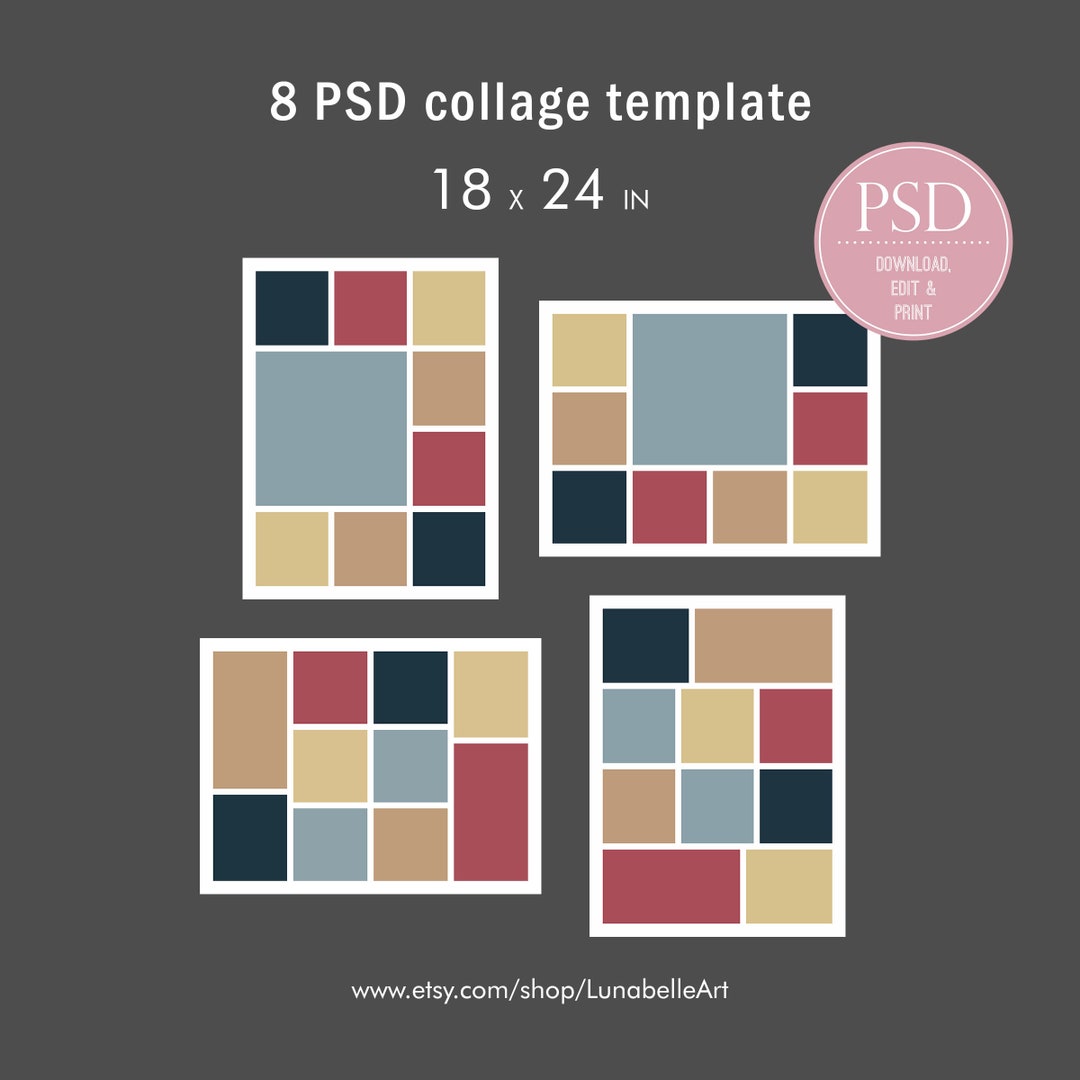 Storyboard 18x24 (8 Files) | Photo Collage Template | Photo Album ...