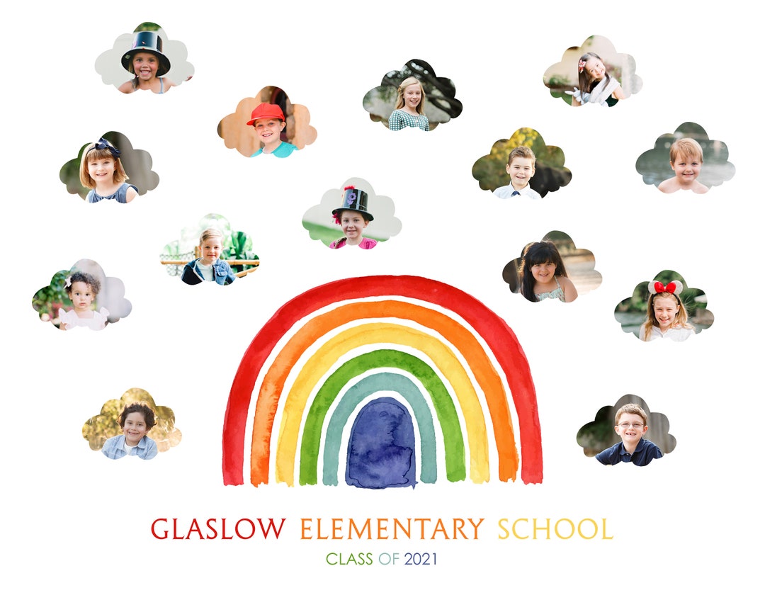 School Photo Collage | School Photo Display | Teachers Gift ...