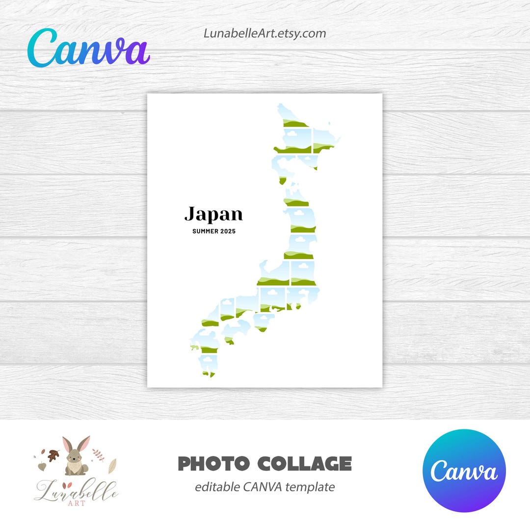 Japan Collage | Japan Map Photo Collage | Travel Photo Collage ...