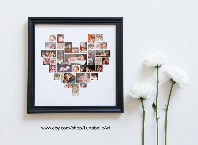 Heart Photo Collage Photoshop Collage Love Collage Photo - Etsy