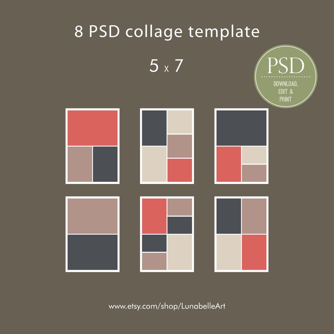 Storyboard 5x7 (12 Files) | Collage Set | Multiple Layouts | Photo ...