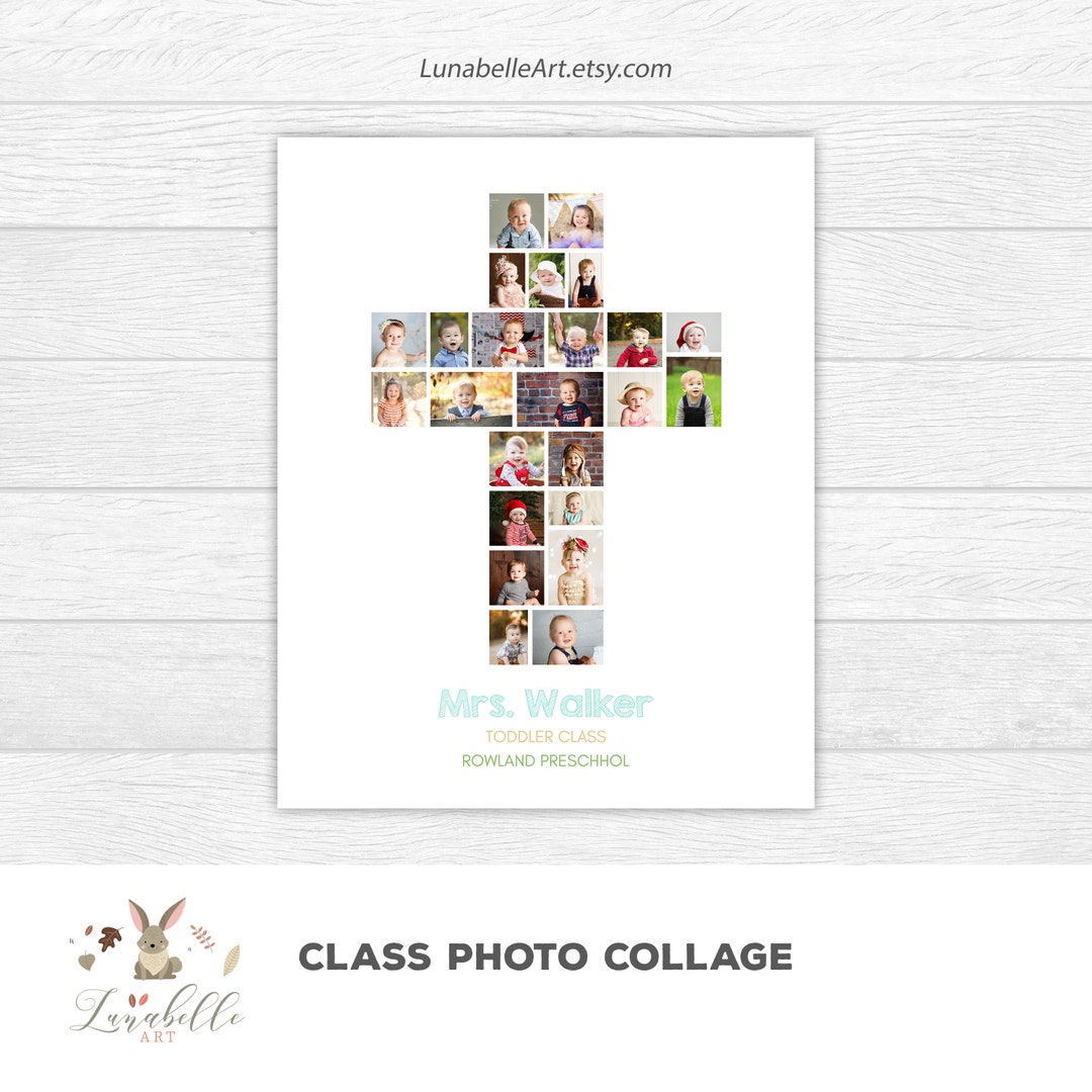 School Photo Collage | School Photo Display | Teachers Gift ...