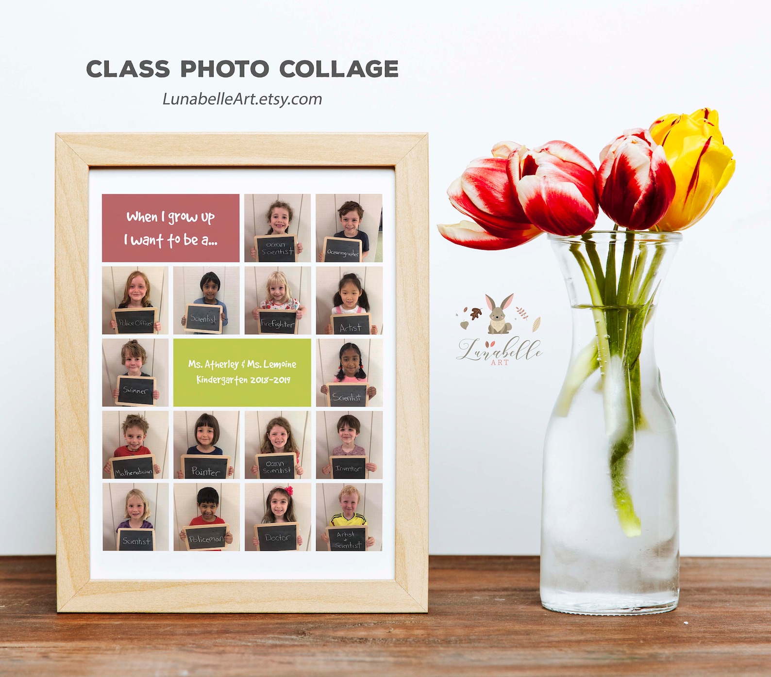 School Photo Collage | School Photo Display | Teachers Gift ...