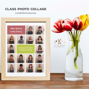 School Photo Collage School Photo Display Teachers Gift Customized ...