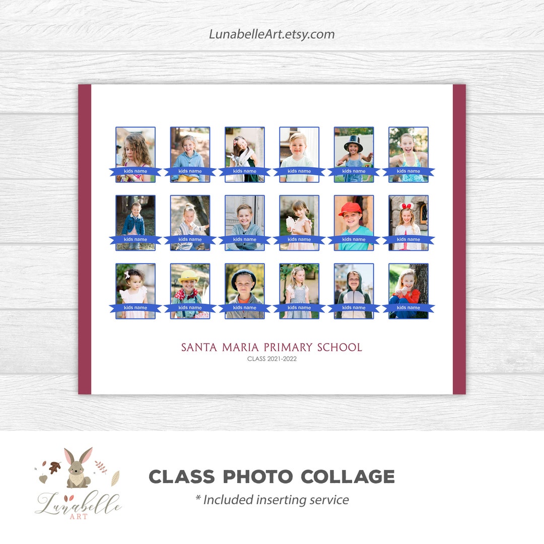 School Photo Collage School Photo Display Teachers Gift Customized ...