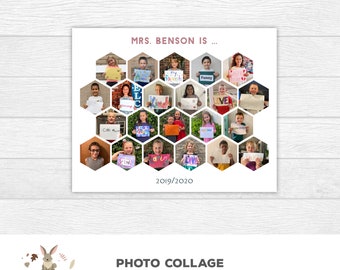 School Photo Collage School Photo Display Teachers Gift Customized ...