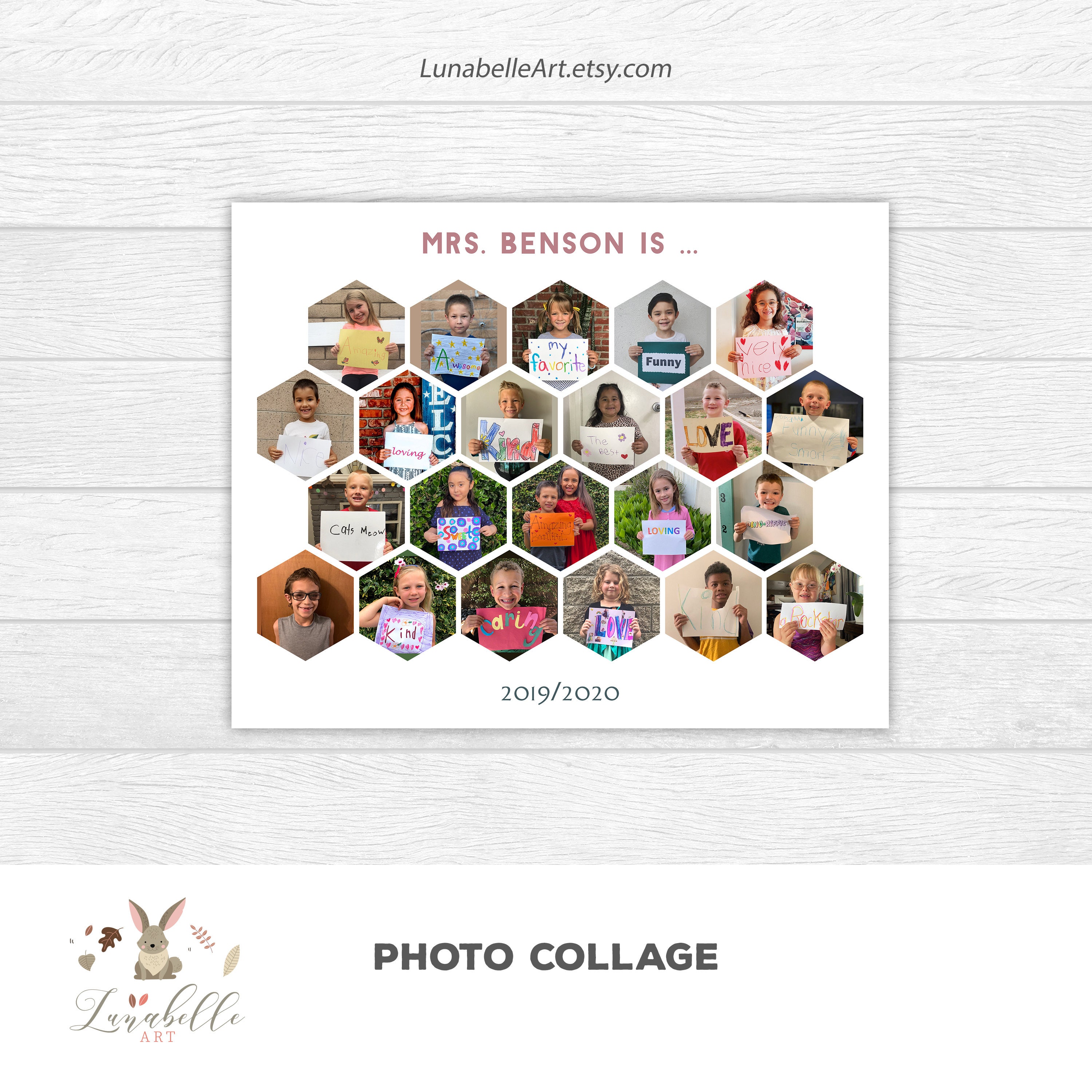 School Photo Collage School Photo Display Teachers Gift - Etsy