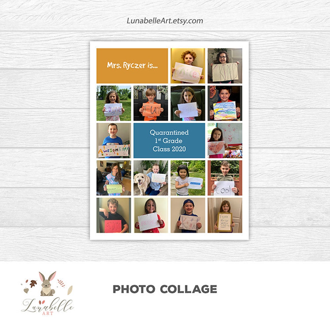 School Photo Collage School Photo Display Teachers Gift | Etsy