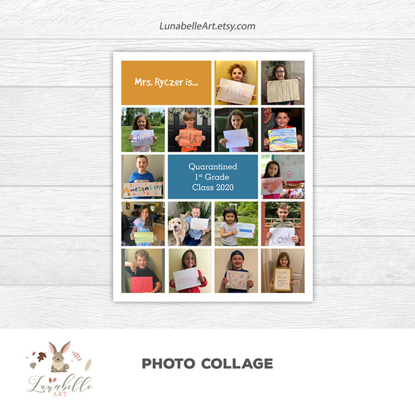 School Photo Collage | School Photo Display | Teachers Gift ...