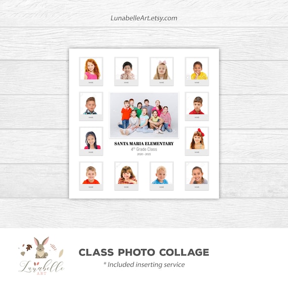 School Photo Collage School Photo Display Teachers Gift - Etsy