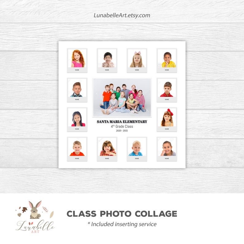 School Photo Collage School Photo Display Teachers Gift - Etsy