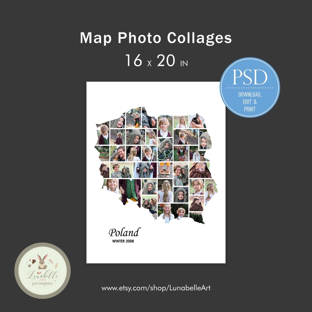 Poland Collage | Poland Map Photo Collage | Travel Photo Collage ...