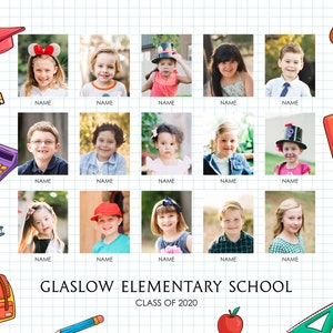 School Photo Collage School Photo Display Teachers Gift Customized ...