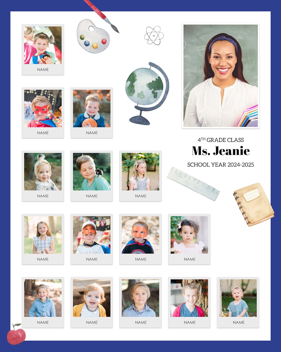 School Photo Collage | School Photo Display | Teachers Gift ...