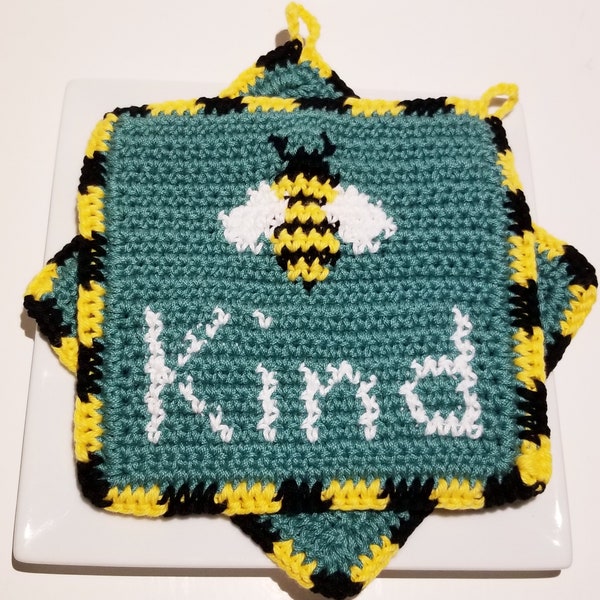 Crochet Bee Pot Holder - Etsy