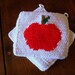 Apple Potholder PDF Crochet Pattern Graph and Written | Etsy