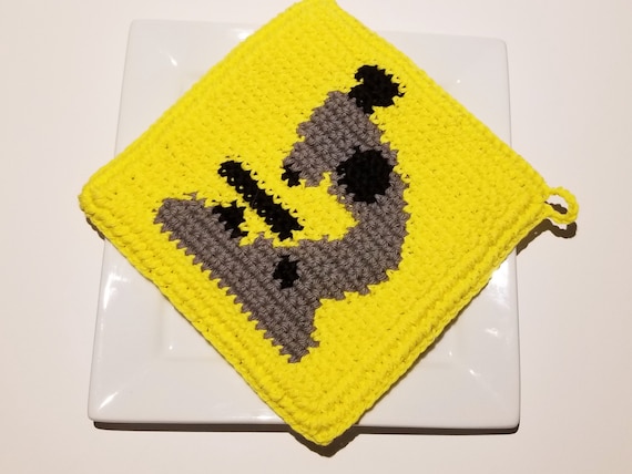 Microscope Potholder Crochet Pattern Single Crochet SC Graph - Etsy
