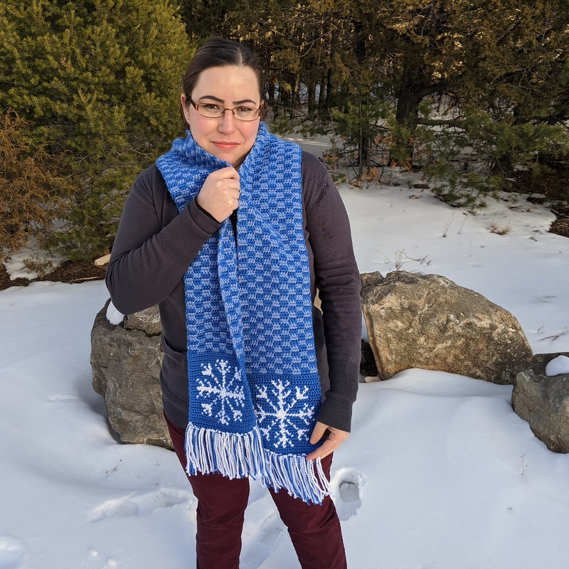 Snowflake Scarf - Etsy
