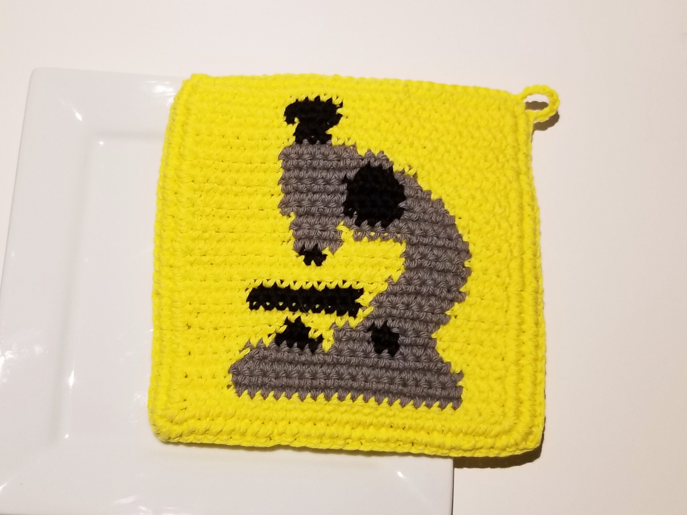 Microscope Potholder Crochet Pattern Single Crochet SC Graph - Etsy