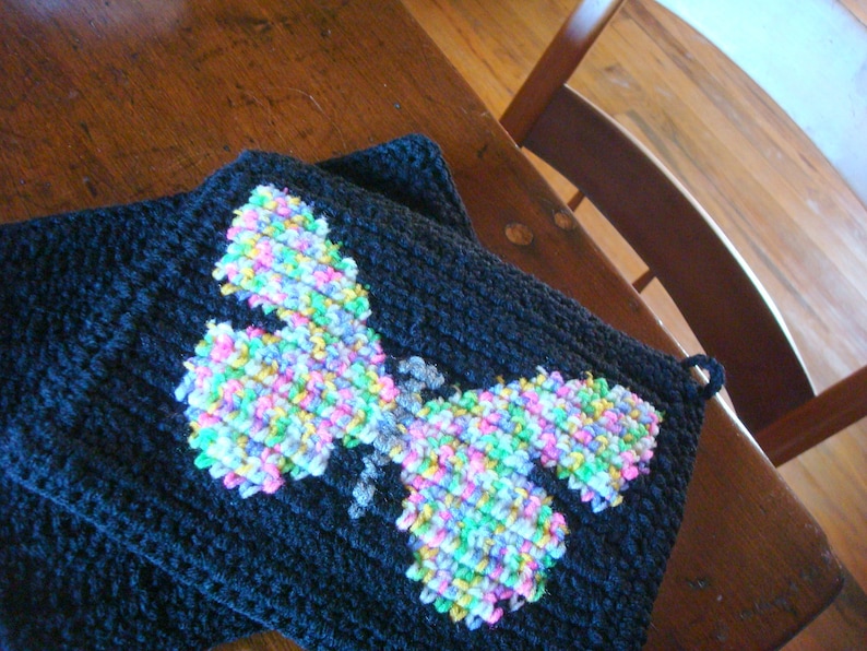 Butterfly Potholder Crochet Pattern Single Crochet SC Graph - Etsy