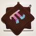 Pi Symbol Potholder Crochet Pattern Single Crochet SC Graph - Etsy