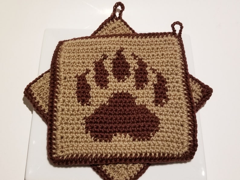 BEAR CLAW Crochet Pattern Paw Print PDF Crochet Patterns - Etsy