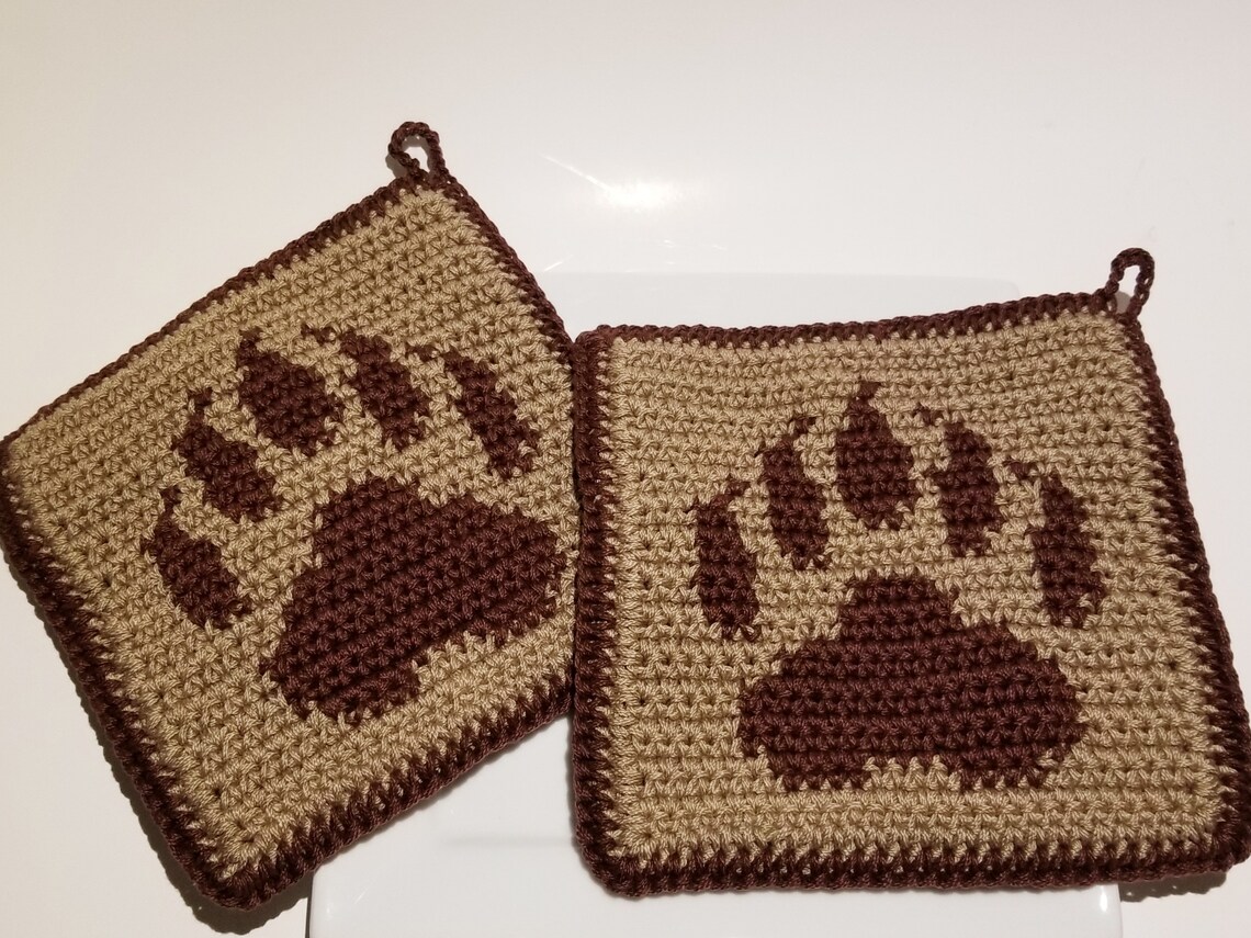 BEAR CLAW Crochet Pattern Paw Print PDF Crochet Patterns - Etsy