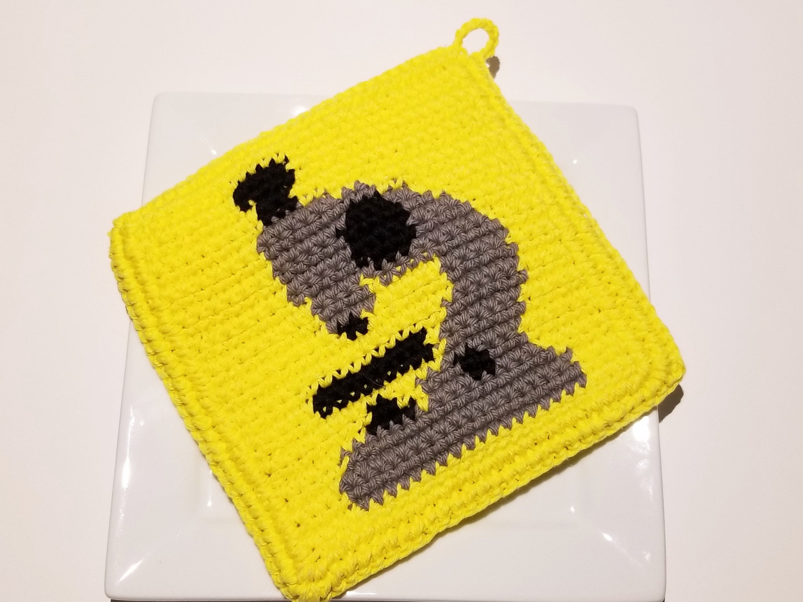 Microscope Potholder Crochet Pattern Single Crochet SC Graph - Etsy