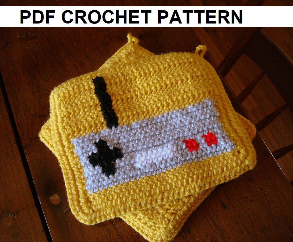Video Game Controller Potholder Crochet Pattern Single Crochet Graph ...