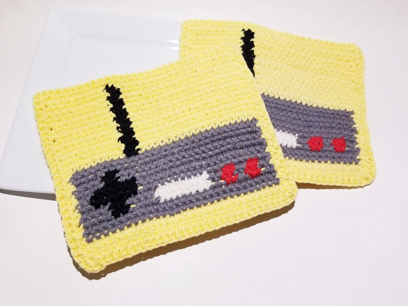 Video Game Controller Washcloth Crochet Pattern, Single Crochet SC ...