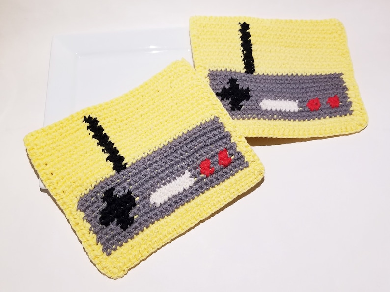 Video Game Controller Washcloth Crochet Pattern, Single Crochet SC ...