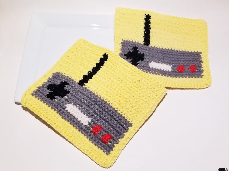 Video Game Controller Washcloth Crochet Pattern, Single Crochet SC ...