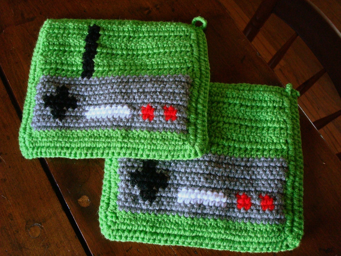 Video Game Controller Potholder Crochet Pattern Single Crochet - Etsy