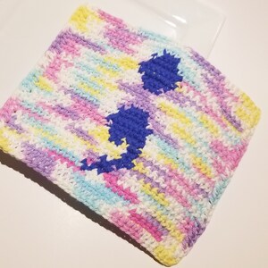 Semicolon Washcloth Crochet Pattern, Single Crochet SC Graph ...