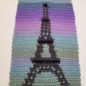 Eiffel Tower Crochet Pattern, Wall Hanging, Paris, France Wall Decor ...
