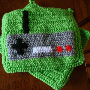 Video Game Controller Potholder Crochet Pattern Single Crochet Graph ...