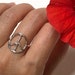 Peace Sign Ring, Gold Peace Sign Ring, Hammered Sterling Silver Peace ...