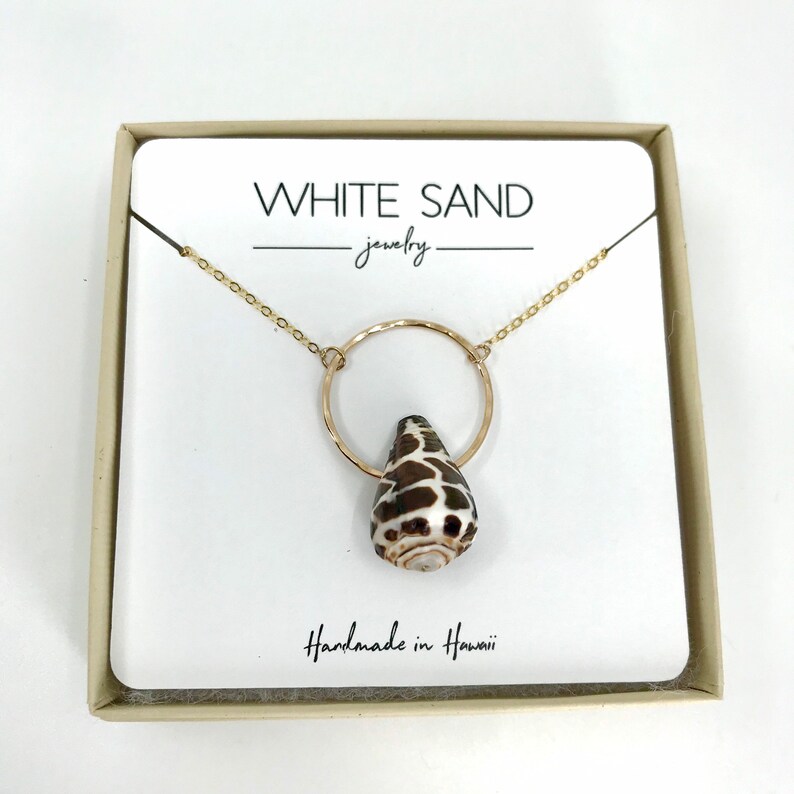 Hebrew Cone Shell Karma Necklace Cone Shell Necklace Shell | Etsy