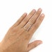 Open Gold Rectangle Ring, Large Open Rectangle Ring, Gold Hammered ...