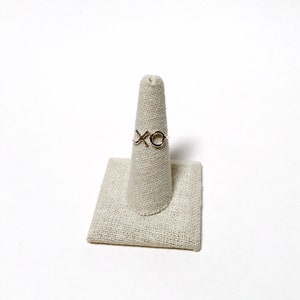XO Ring, XOX Ring, Hugs and Kisses Ring, Love Ring, Letter Ring, XO ...