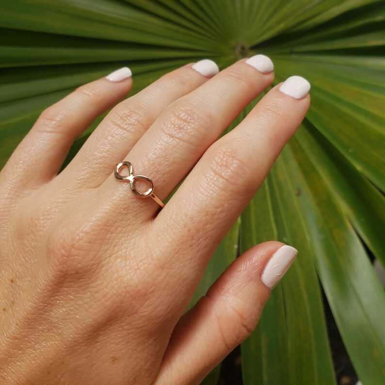 Infinity Symbol Ring Hammered Sterling Silver Infinity Ring - Etsy