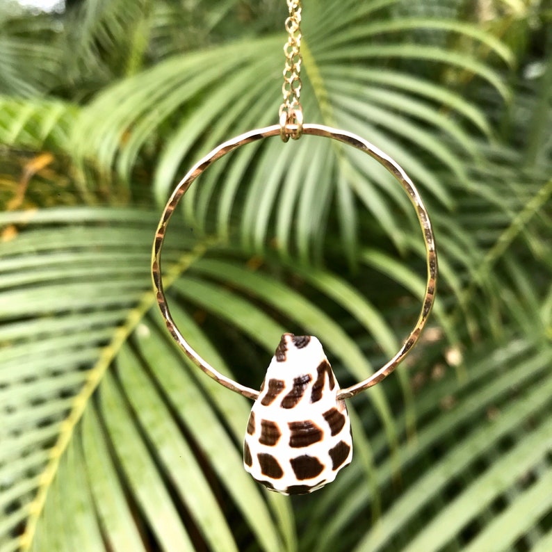 Hebrew Cone Shell Karma Necklace Cone Shell Necklace Shell | Etsy