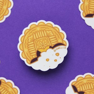 Mooncake Sticker clear Cute Mid-autumn Festival Asian - Etsy