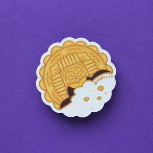 Mooncake Sticker clear Cute Mid-autumn Festival Asian - Etsy
