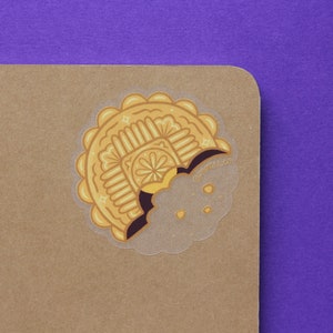 Mooncake Sticker clear Cute Mid-autumn Festival Asian - Etsy