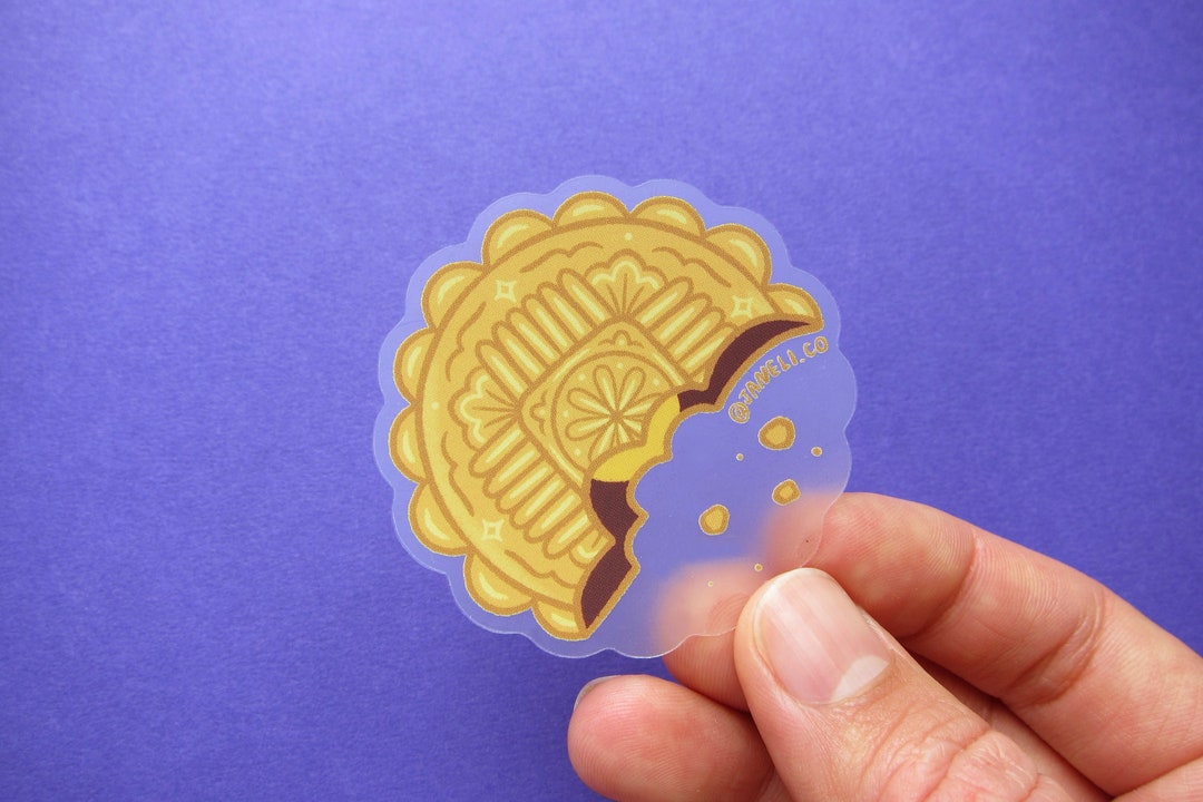 Mooncake Sticker clear Cute Mid-autumn Festival Asian - Etsy