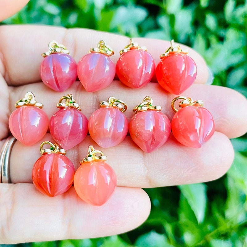 Peach Charms - Etsy