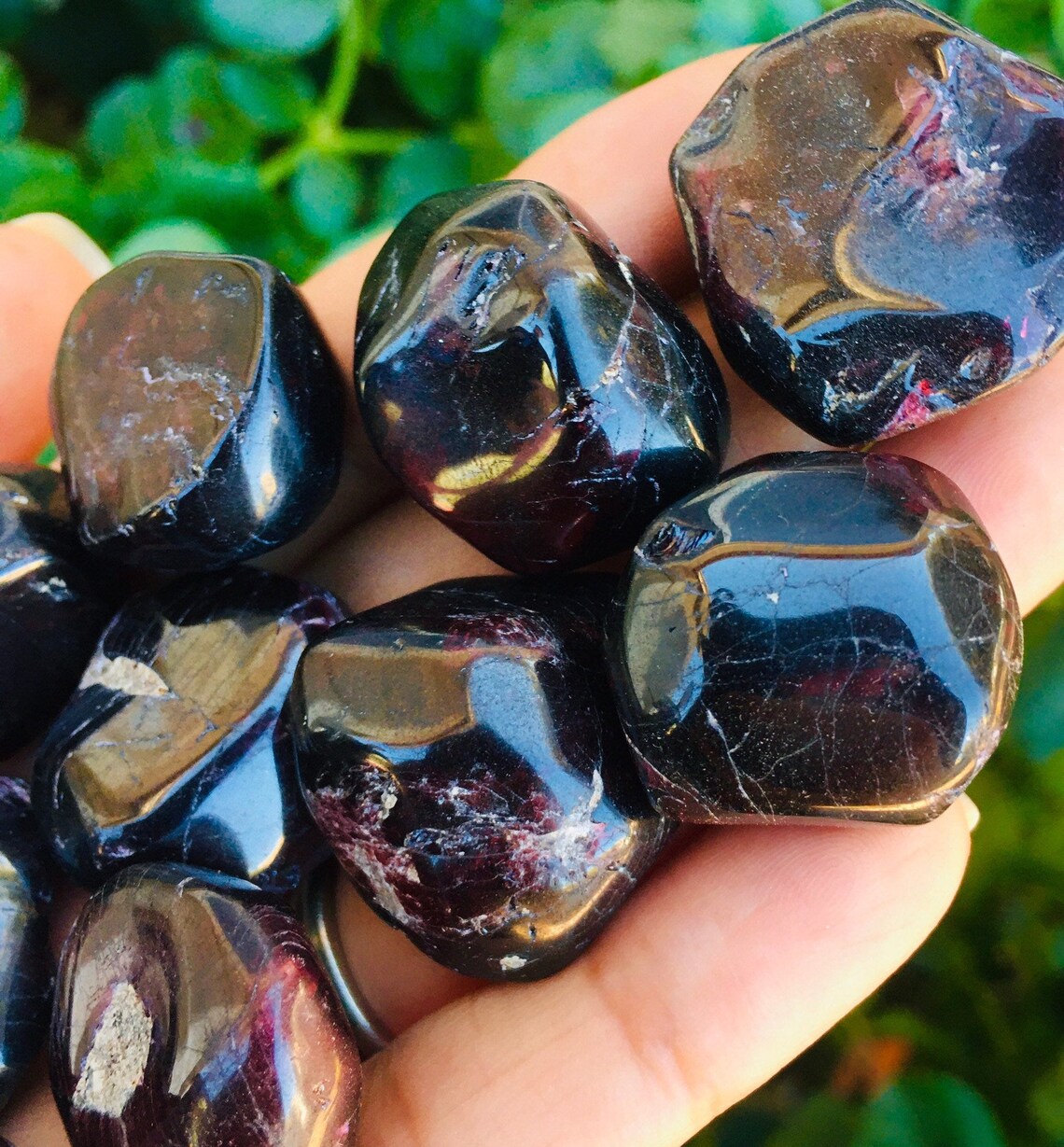 Red Garnet Crystal 1 Tumbled Red Garnet Stone LARGE Red Wine - Etsy